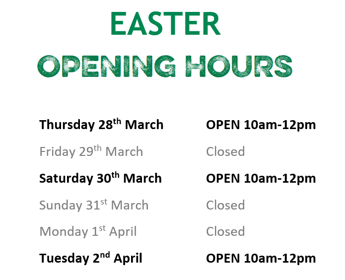 Easter opening hours 2024 | Bicester Foodbank